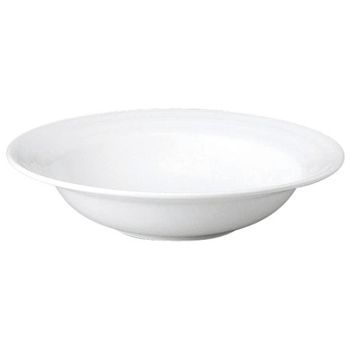 本体サイズ:径276xリム内側の径205xリム幅40x高さ63mmx容量800cc(満水容量) 素材:一般磁器 原産国:インドネシア 機能:電子レンジ、食器洗浄機使用可