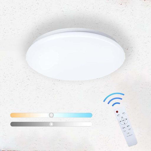 【リモコン/調光調光】便利なリモコンで、明るい色は「昼光色」から「電球色」まで調整でき、明るさは10%〜100%の間で調整できます。さまざまな照明雰囲気を作り出すことができます。包装は最小6畳で表示する*この天井灯(シーリングライト)は45...