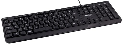 日本語108キーキーボード 色:ブラック スイッチ方式:メンブレン キーピッチ:19mm 外形:約21x135x436mm 重量:約348g 対応OS:Windows10/8.1