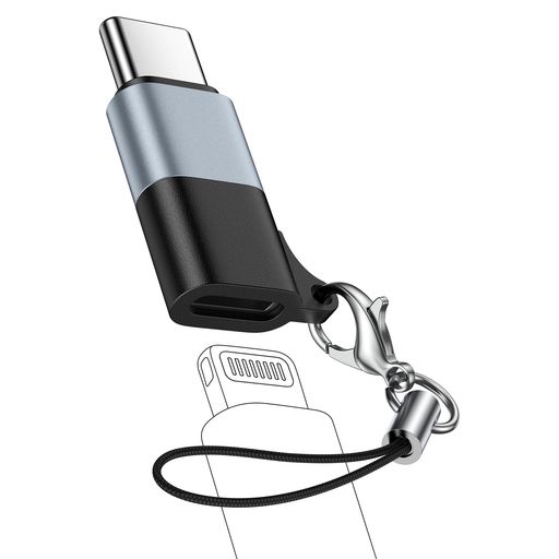 USB-CをLightningに変換するアダプタ 🔄【ライトニング(メス)からタイプC(オス)への変換アダプタ】Lightningケーブルを挿すだけで瞬時にUSB-Cケーブルに変身!MacBookiPadiPhone17/1...