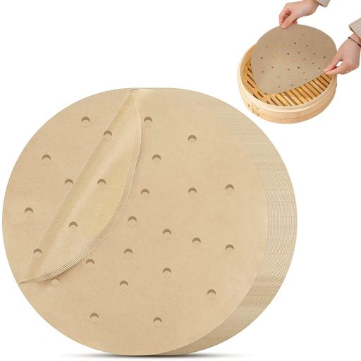 【パッケージ内容】22cmの蒸篭ペーパーが100枚入り、日常使用に十分な量です。 【素材】蒸篭ペーパーは原木パルプと植物シリコンオイルで作られており、耐熱性に優れ、最高温度は250°Cまで対応可能です。両面シリコンオイル加工が施されており、...