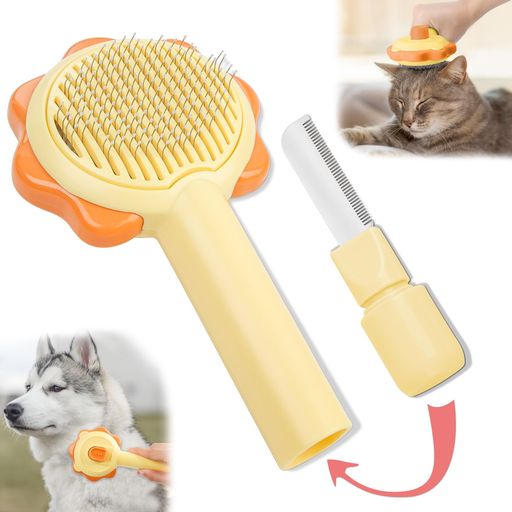 猫ブラシのほぐし:このペット用櫛は、絡まった毛を効果的にほぐします。猫の毛取り優れたブラシデザインと高品質な素材で、ペットの毛の絡まりをスムーズに解消します。 猫ブラシグルーミングをサポート:ペットの毛づくろいに最適な櫛です。ペット用ブラシ...