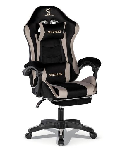 【高品質ファブリック】高級ベルベット素材を採用したゲーミングチェア。従来のレザーや布製ゲームチェアより柔らかく、通気性にも優れています。肌に優しい滑らかな質感で、まるでソファのような快適さ。背面には精密な刺繍を施し、レーシングチェアとしても...