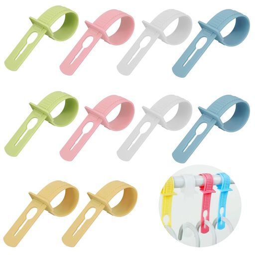 【製品仕様】防風コートハンガー・フックは長さ約17cm、幅約2cm、重さ約6g。パッケージには5色のフックが各色2本ずつ、合計10本入っている。 【良質材料】これらの洗濯糸フックは良質なPP材料で作られ、耐久性があり、破断や変形しにくい。長...