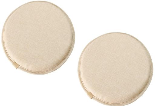 【高品質カバー】直径30/35/40cmx 厚み3cm 、中身:45D高弾性スポンジ。2枚入ります。長時間座っても快適なクッションです。 【通気性】高品質のコットンとリネンの生地を織り上げ、麻のような触感、優れた通気性を提供します。生地は柔...