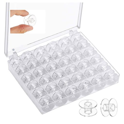 【サイズ】 1 ボビン:25 個 x 2.03x1.14cm 2 収納ボックス:12x10x2.7cm 【高品質透明ボビン】 高品質プラスチック製で透明設計。糸がなくなったら再巻き可能で、家庭での実用性抜群の便利ツールです。 【収納性抜群】...