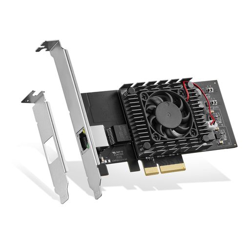 【10Gbpsネットワーク】 Intel X540チップ搭載10ギガビットx1ポート、Cat6aケーブル100mで10Gbps、Cat5e/Cat6ケーブル100mで1Gbps/100Mbps。注:5G/2.5Gレートには対応していません ...