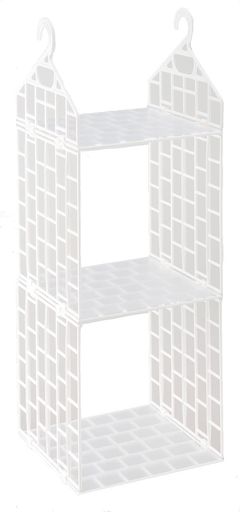 吊り下げラック レギュラー3段 使用時サイズ:約W300xD300xH840mm 耐荷重:1段:2kg 全体:5kg 材質:PP・PVC パイプハンガーや突っ張り棒にも使用できます。 跡がつかずに落ちにくい棚シート付 バスタオル、厚手の衣類...