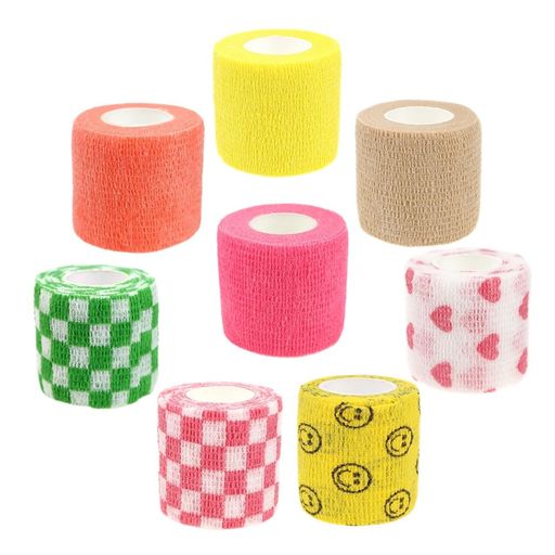 【サイズ】本商品のサイズは2.5cm*4.5mで、素材は非織布を使用。自己粘着テープは丈夫で肌に優しい。 【高伸縮性】柔らかな伸縮性のある素材を使用し、肌を覆うのに最適。特にヒジ、ヒザ、手首、指などを弾力的に保護でき、テーピングにも適してい...