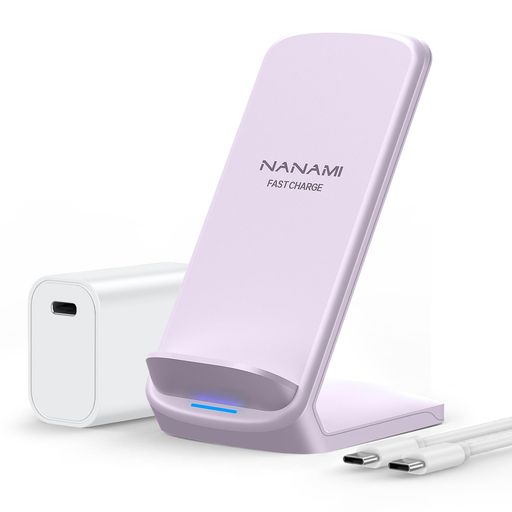 より速い充電速度:急速充電専用のUSB-Cタイプ20W出力の急速充電器を付属し、iPhone 8以上の機種は7.5W、Galaxyの主にあるスマートフォンに最大10Wのワイヤレス急速充電を実現できます。従来の5W充電アダプターと比べ、充電速...
