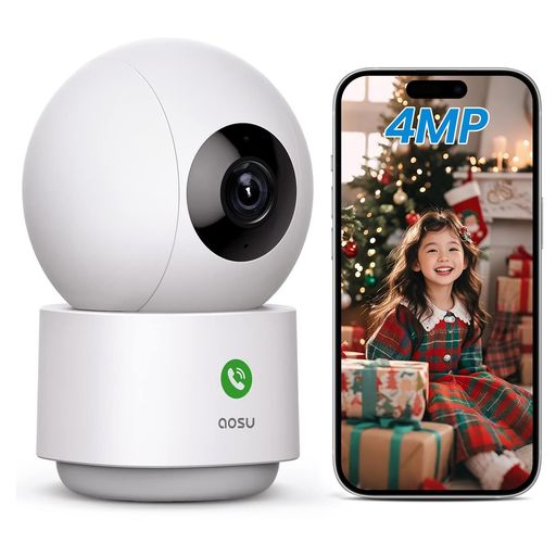 🎨【400万超高画素・2.4G/5GWiFi対応】1室内見守りカメラは、1/2.7''CMOSセンサーを搭載しており、400万解像度(2560*1440)を実現します。従来の1080Pカメラより、解像度がアップされます。6倍...