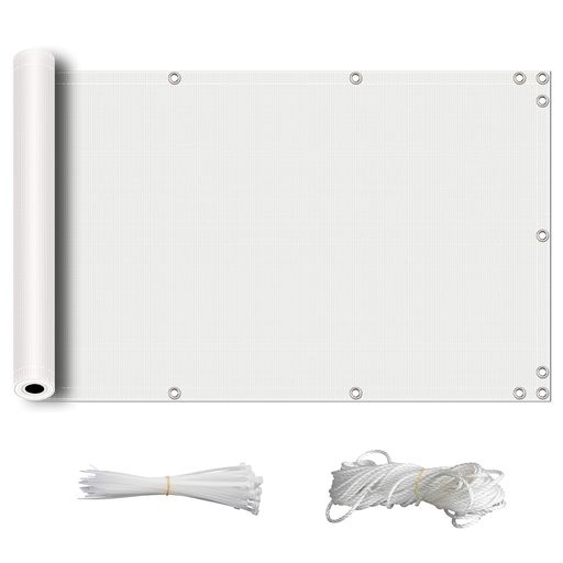 💞遮熱性能が素晴らしい💞:目隠しベランダシェード夏のベランダの暑さ対策に遮熱効果絶大、明るくても暑さを遮る。 💞目隠し効果は抜群です💞:ベランダ目隠しシート遮光性や目隠しにいい...