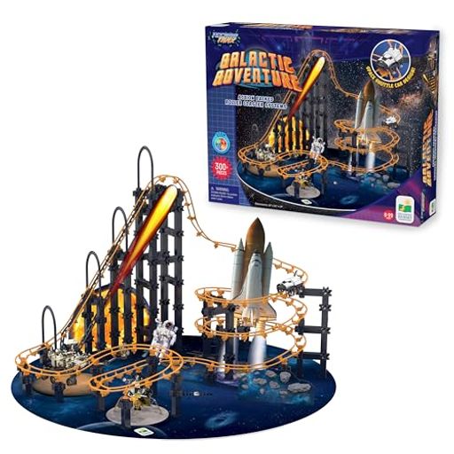 ローラーコースター組み立てセット:コースターはあらゆる年齢の子供を魅了します。TechnoTraxGalacticAdventureは、子供たちに「この世から外れた」体験を提供します。ギャラクティックアドベンチャーエディションは、実際のジェ...