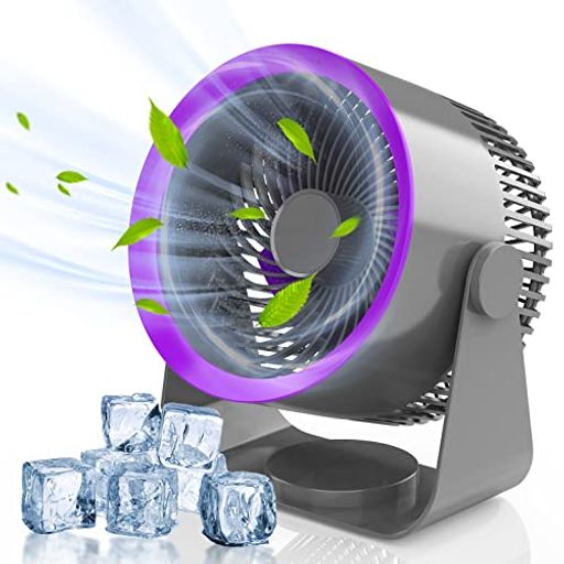 【卓上&amp;壁掛けの2way仕様】扇風機の台座に滑り止めが付いており、卓上に置いても使用が可能です。壁掛け用フック穴が本体底面に設置してあり、壁に掛けて使用することも可能です。本体のサイズ:20.5cmx18.9cmx12.8cm、重さ...