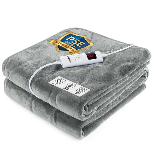 【GRSエコ素材を使用した電気毛布】SINGWAYの最新型電気毛布は、二重フランネル生地で設計され、暖かさと柔らかさが倍増。152x127cmの大判サイズで、全身を温め、贅沢な肌触りを提供します。環境にも配慮したGRS認証済みのエコ素材を使...