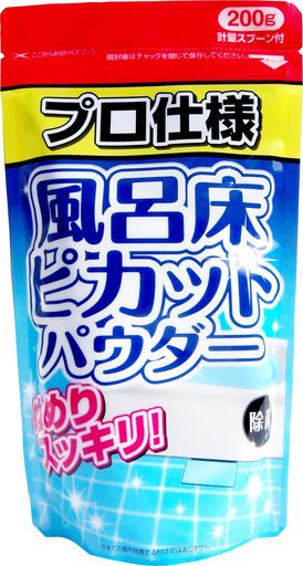 バスルーム 濡らした床にまいて軽くこするだけでヌメリや黒ずみを落とす風呂床用洗浄剤です。 全国の旅館やホテルで愛用されているプロ仕様の風呂床専用粉洗剤! 濡らした床にまいて、軽くこするだけでヌメリや黒ずみを落とし、除菌効果まで! 液性:弱ア...
