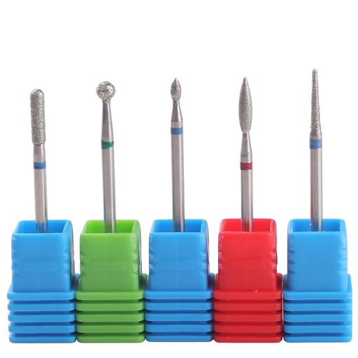 5個ダイヤモンドビット ボール:爪周りの角質の除去に;キューティクルクリーン。 スティック:サイドやアンダーやコーナーの取れにくいキューティクルを除去します。 フットボール:ルースキューティクルの除去に使用。 ユニバーサル3/32インチネイ...