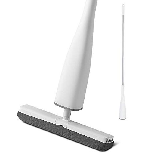 【モップ内容】ポール1本、スポンジ1枚、モップヘッド1個。サイズ:30x120cm本体重量:600g。 【掃除ワイパーとして大人気です】普通の床掃除だけでなく、掃除ワイパーとしても活躍します。窓、壁、鏡、床、地面、天井の水気を掃除できます。...