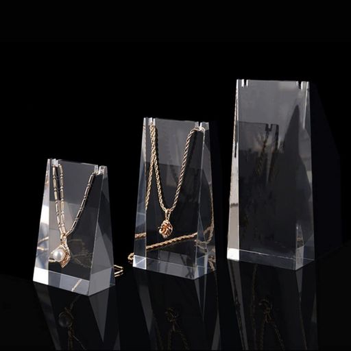 ハート【商品仕様】:素材:アクリル製、サイズ:6cm*2.8cm*高さ8cm、6cm*2.8cm*高さ10cm、6cm*2.8cm*高さ12cm、セット内容:3個、重量:計370g ハート【上質な素材】:このネックレススタンドは高い透明性が...