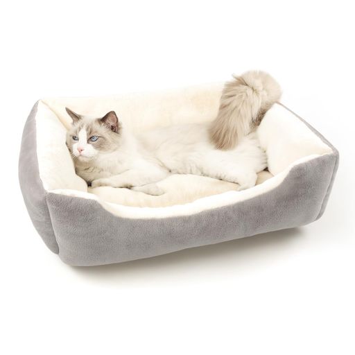 【サイズ】外径60x50x18cm商品の寸法は個体により1-3cmの誤差が生じる場合がございます。予め、ご了承下さい。耐重は10kg内の小中型猫、犬など。 【暖かいペットクッション】快適なラビットファータッチ生地を楽しんで、柔らかさと保温を...