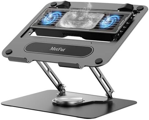 【高効率冷却】MetFut冷却スタンドは、ペルチェ素子効果でノートパソコンの温度を下げます。2つの静音ファンを備えた半導体パネルにより、冷却器表面の温度は3秒で8度まで下がります。通常のファン冷却と比較して、当社の冷却スタンドはノートパソコ...