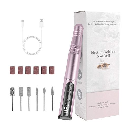 【USB充電式/コードレス】このネイルマシンはバッテリー容量(500mAh)、USB充電式で、満充電で約2時間連続使用可能、コードレスで使用できます。場所を選ばずに使いたい人や近くにコンセントがない場合に適用です。外出時や旅行、出張時にも使...