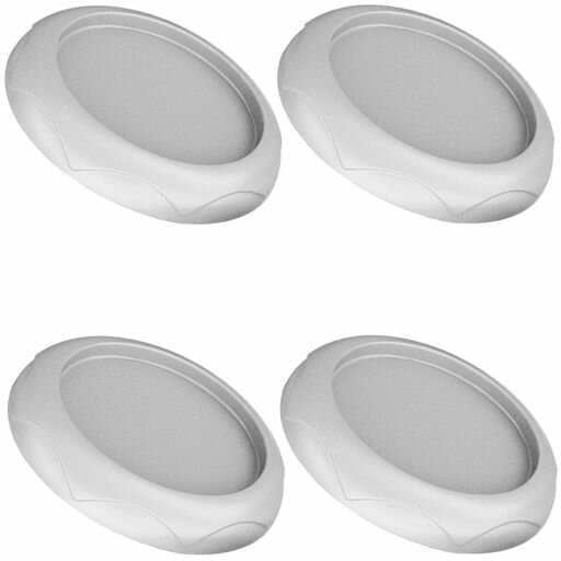 1.セット内容:ドアウォールプロテクタ4個入、サイズ:6cm*1.5cm、色:白。 2.良質なシリカゲル材料で作られ、柔らかくて快適で、壁に損傷を与えることなく、長時間使用することができます。 3.ドア柵を固定するための装置であり、このよう...