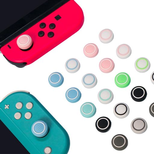 【対応機種】この商品はNintendoSwitch、SwitchLite、およびSwitchOLEDモデルに対応しており、Joy-conコントローラのスティックカバーに完璧にフィットします。どんなゲームでも優れたパフォーマンスを発揮し、あら...
