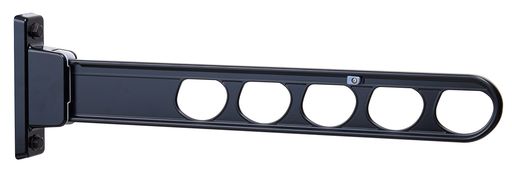 入り数:1本入 色:ブラック サイズ:アーム長さ/550ミリ 重量:1500g 材質:本体/アルミダイカスト(塗装仕上)、樹脂パーツ/ポリアセタール 洗濯物目安荷重:30kg(2本1組) 仕様:低い位置に洗濯物が干せる腰壁用物干し。3段活用...