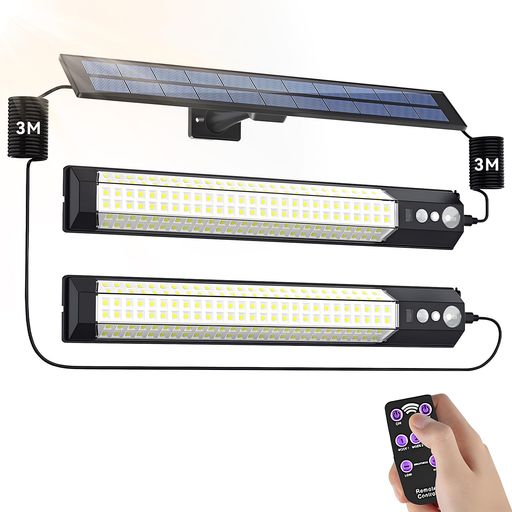 室内/室外兼用地震/津波/台風/防災に対応ガーデン/玄関/廊下/庭/壁掛け/駐車場/物置に最適 【新世代158個極高輝度LEDx2灯・3面発光・180°広範囲照明】このソーラーライトは昼光色7700Kの超高輝度LEDを158個採用し、250...