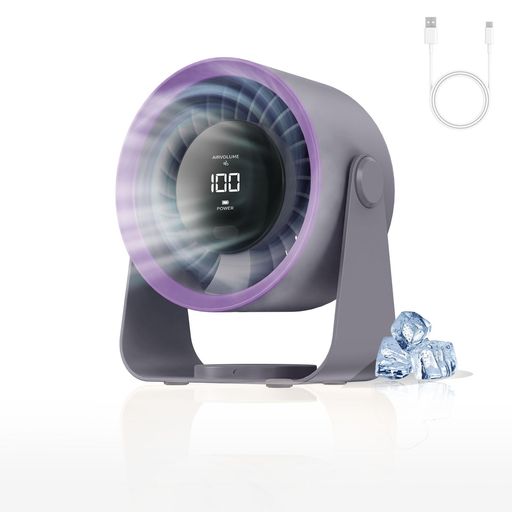 【2025新登場・多機能扇風機】この新設計の卓上扇風機には超高速モーターが搭載されており、従来のデ卓上扇風機よりも風速が150%速くなります。7枚のファンブレードの角度を細かく設計することで、空気の流れを柔らかくし、直接吹き付けることで生じ...