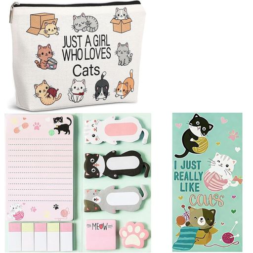 【猫の付箋セット】猫の付箋のセットが届きます。さまざまなスタイルやサイズの粘着メモ帳がたくさんあります。持ち運びやすくバッグにも収まる、完璧なサイズの付箋セットです。1パッド40枚、合計440枚。さまざまなニーズにお応えします。 【ユニーク...