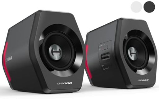 ゲーム 【SUB-OUT端子付き】Subout端子を使って他の2.0、2.1、5.1スピーカーやサブウーファーに接続し、より強力な4.0、2.1、4.1、7.1サラウンドサウンドシステムを構築し、さまざまな音の豊かな細部を向上させ、ゲームや...