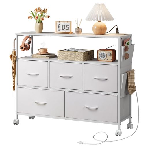 1.2段棚&amp;コンセント付き:100cmx30cmの広々とした2段棚付きのオープン収納スペースは、装飾品、テーブルランプ、カップなどが自由自在に配置できます。使い方は多様で、約78cmの高さは一般的なデスクと高さが近く、一時的に書き物...