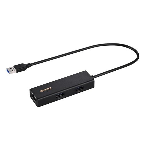 【USBボート不足を解消】ケーブル1本でUSBType-A機器3台をまとめて接続できる、Type-A接続のドッキングステーション 【有線LANで安定通信】Giga対応LANポートを備え、LANポートのないパソコンでも有線LAN接続が可能に ...