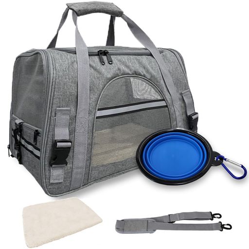 ペットを連れて外出する 【製品材質】猫用キャリーバッグはPVC素材とオックスフォード生地で構成されており、耐久性・防水・防汚に優れています 【抜群の通気性】メッシュ窓付きでペットが自由に顔を出せる設計。優れた通気性により、中にいても蒸し暑さ...