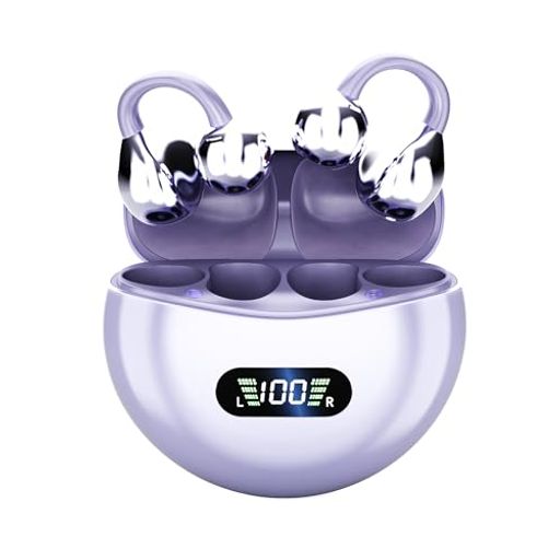 【綺麗な耳飾りのようなイヤホン、耳に全日付けても痛くない!ストレス無く快適で音楽聞き、映画を見る、通話、ゲーム、会議】真のイヤーカフbluetoothイヤホンとして、よりクリア、より快適です。オーディオ向けの小型で高度に統合されたソリューシ...