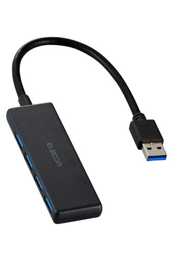 USB-Aポートを増やしてデスクまわりをすっきり。4つのUSB-Aポートを搭載した、USB-A接続のUSBハブです。USB5Gbps(USB3.2(Gen1))で高速データ転送が可能です。機能を絞った薄型設計で、持ち運びにも便利です。 本製...