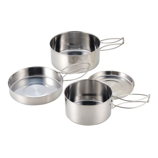 サイズ:クッカー4点セット 付属品:袋 素材:ステンレス 商品重量:525g 家庭洗い:可 直径:15 センチメートル 食洗機対応:はい