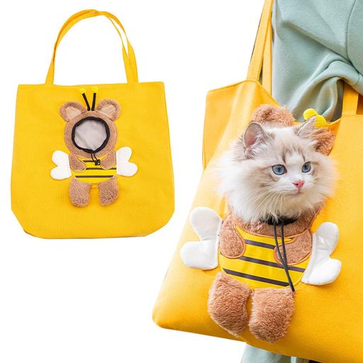 【素材】トートペットバッグは高品質のキャンバス製で、ユニークな露出した頭のデザインで、あなたのペットを癒す準備ができています。通気性がよく、耐久性があり、お手入れも簡単です。 【サイズ】猫犬ペットキャリーリュックのサイズは約35*35cmで...