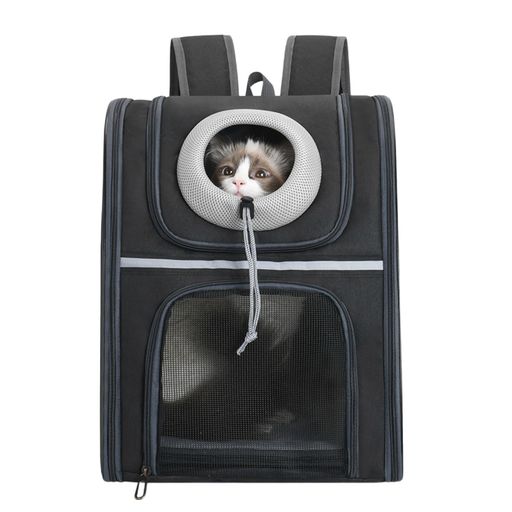 アウトドア 前面、側面、上面に大きなメッシュを配した3ウェイ・ベンチレーション・デザインにより、真夏の車での移動でもペットを快適に保ちます。 【補強された骨格により安定性が向上!】内蔵されたフレームがバッグの変形を防ぎ、ペットが安全に動き回...