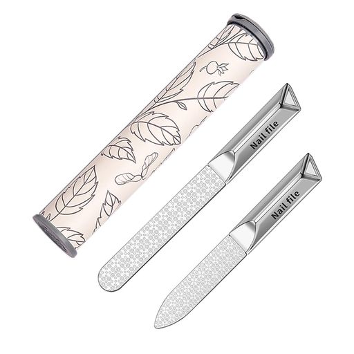 【パッケージ内容】ラウンド型爪やすりx1、ストレート型爪やすりx1、収納ボックスx1。 【高品質の爪やすり】厳選された高品質のステンレススチールを使用し、厚みのあるステンレススチールで作られており、丈夫で耐摩耗性があり、変形しにくいです。同...