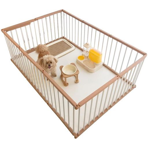 インドア 理論的には無限に組み立てられます1枚あたりサイズ:幅48cmx高68cm重量:約500g【広大な空間&amp;自由組み合わせ】犬サークル中型犬&amp;犬サークル大型犬:アイディアに合わせてさまざまな接続方法を設計し、使用環境に応...