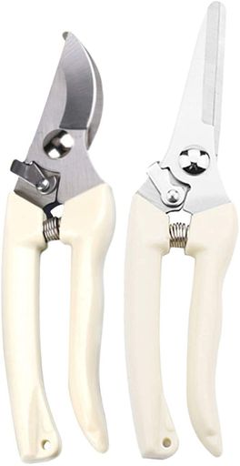 それは枝をきちんとそして滑らかに切ることができ、繊維を無傷に保ち、枝を傷つけません 1pcストレートヘッドはさみと1pc曲げヘッドはさみ高品質のステンレス鋼で作られたはさみは洗練され、全体的な熱処理、高硬度、優れた靭性、鋭いカット、滑らかで...