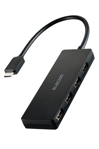 USB-Aポートを増やしてデスクまわりをすっきり。4つのUSB-Aポートを搭載した、USBType-C(TM)接続のUSBハブです。機能を絞った薄型設計で、持ち運びにも便利です。 本製品はUSBポートを増設するための製品です。本製品を使用し...