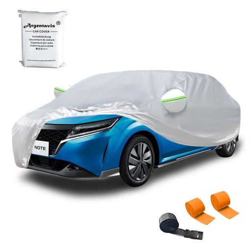 【専用車種デザイン取付収納簡単】:ノート用に特別にカスタマイズされた車カバー、ノートNOTEE12E13に適しており、サイズは4.1X1.7X1.6Mです。(ノートと同サイズの軽自動車も使用可能です。ご購入前に計測してください)ボディカバー...