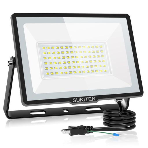 【2024極薄型超高輝度LED投光器&amp;省エネUP】SUKITENの投光器は大面積・高密度・高品質のSMD3030LEDチップと反射板を採用し、明るさが大幅に向上しました。最大15000LMの全光束を達成するのに必要な電力はわずか10...