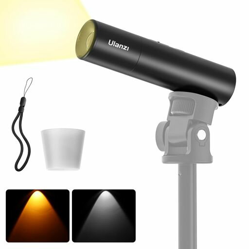 【強力発光パワー&amp;超高輝度】UlanziLM07撮影用ライトは、高品質のLEDビーズを採用により、調整可能な色温度(2000K-5500K-8000K3段調光)と取り外し可能な拡散ドームで、あなたの創造的なビジョンに適応します。 【...