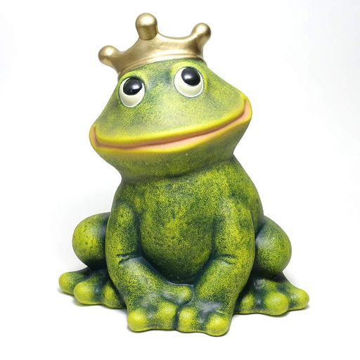 ■ポルトガル製■幅32cmX奥行25cmX高さ36cm■約2500g■テラコッタ(素焼き)■ハンドメイド、ハンドペイント グリム童話でもお馴染み「カエルの王子様」が更に可愛くなって登場。キラキラ王冠がカッコいい。もちろんインテリアに。庭にお...