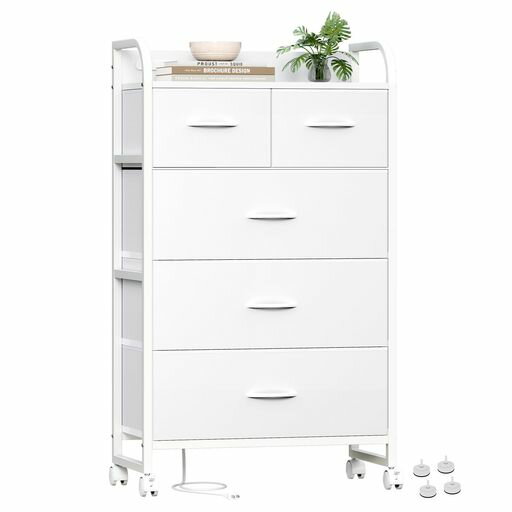 【安全構造】頑丈なスチールフレームに、耐久性に優れたメラミン化粧板を採用。熱・傷・汚れに強く、お手入れも簡単。ストッパー付きキャスターと耐震・転倒防止パーツ設計。 【使用シーン】寝室やリビング、子供部屋など様々な空間にマッチ。限られたスペー...